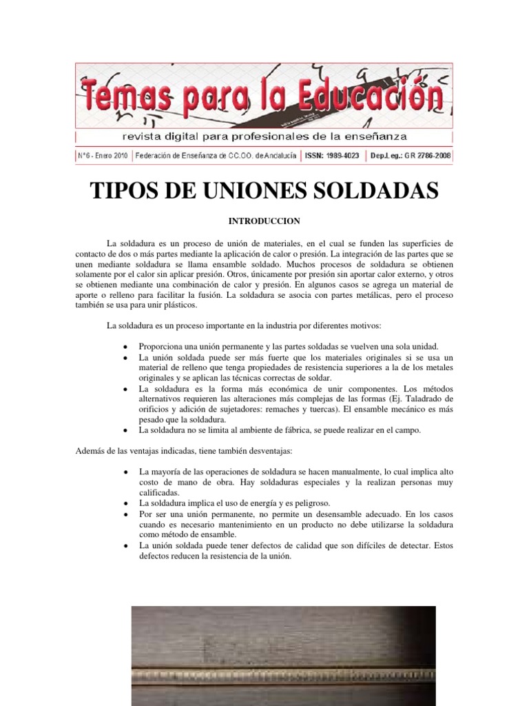 Uniones Soldadas | PDF