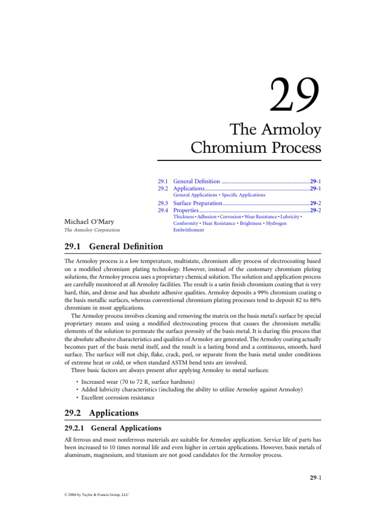 Chromium Process | PDF | Metals | Coating