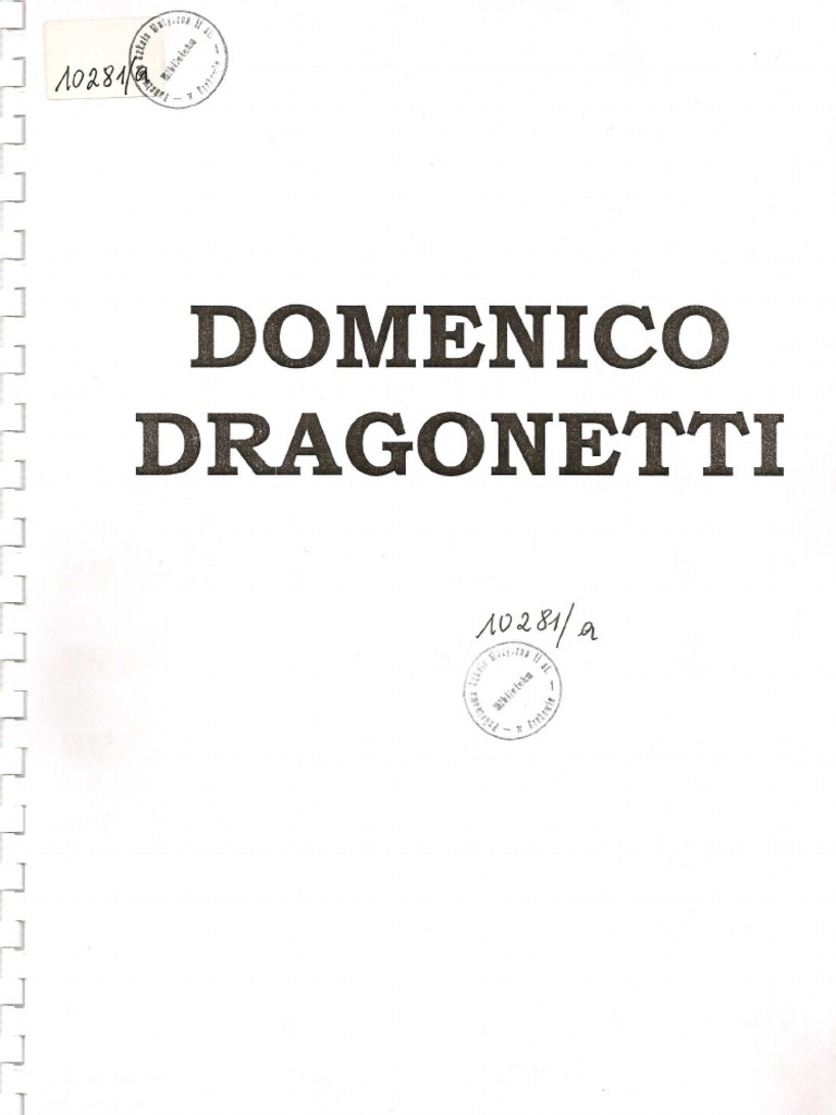 Domenico Dragonetti - 8 Pieces | PDF