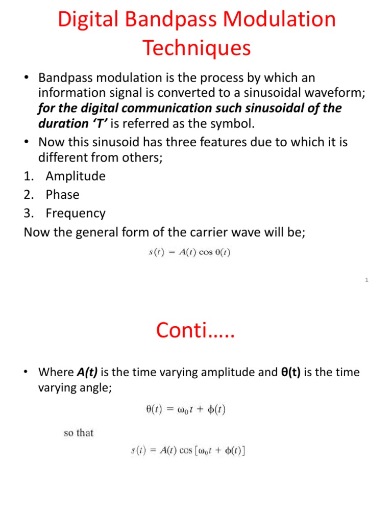 Modulation Techniques! | PDF | Modulation | Physical Layer Protocols Modulation Techniques! | PDF | Modulation | Physical Layer Protocols