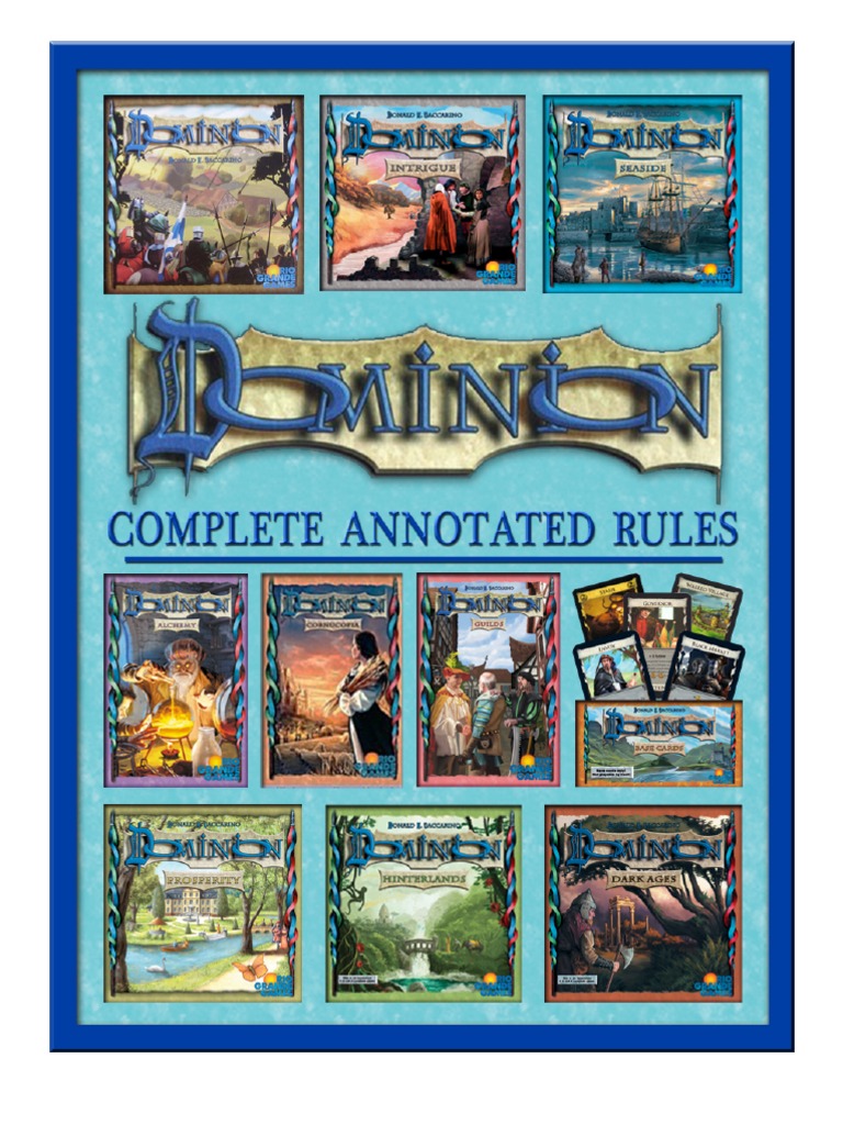 Dominion Full Rules | PDF | Gaming | Leisure