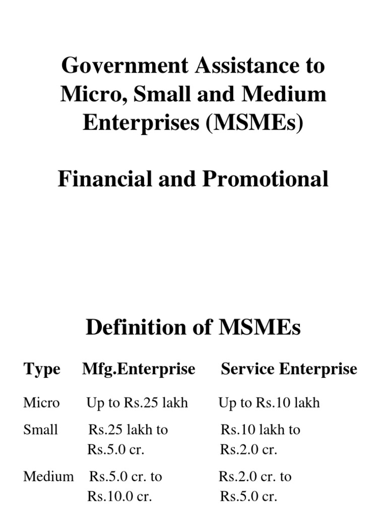msme-ppt | Economies | Loans