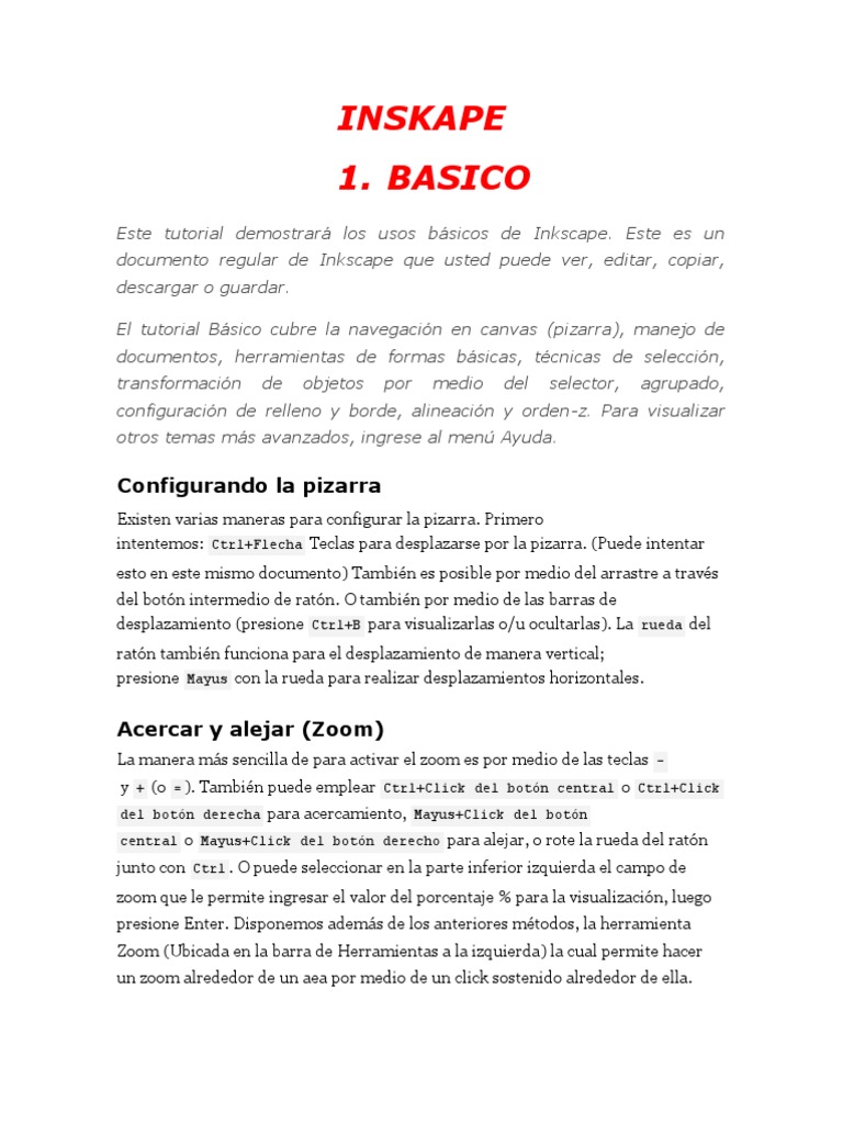 Tutorial Inskape | PDF | Elipse | Software