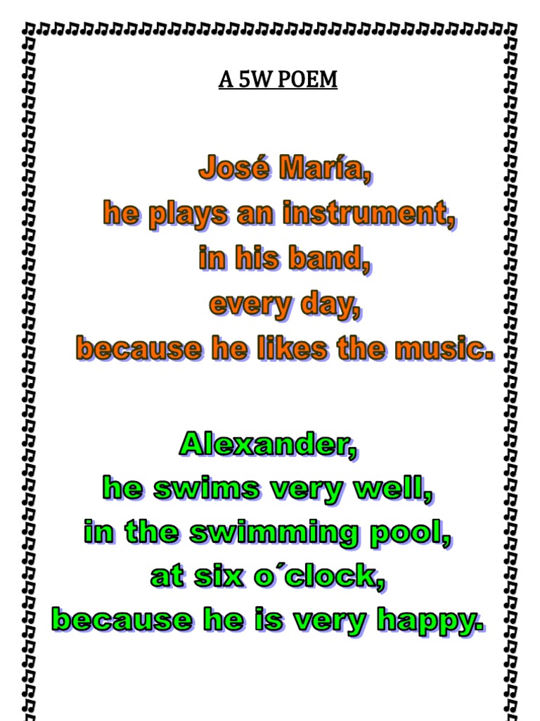A 5W Poem | PDF