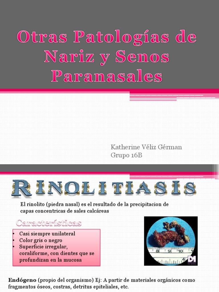 1.otras Patologias de Nariz y Senos | PDF | Especialidades Medicas ...