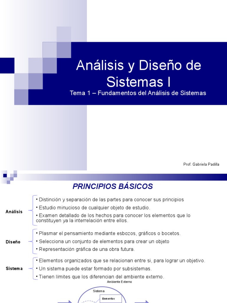 Análisis y Diseño de Sistemas I - Tema1 | Diseño | Ciencia cognitiva