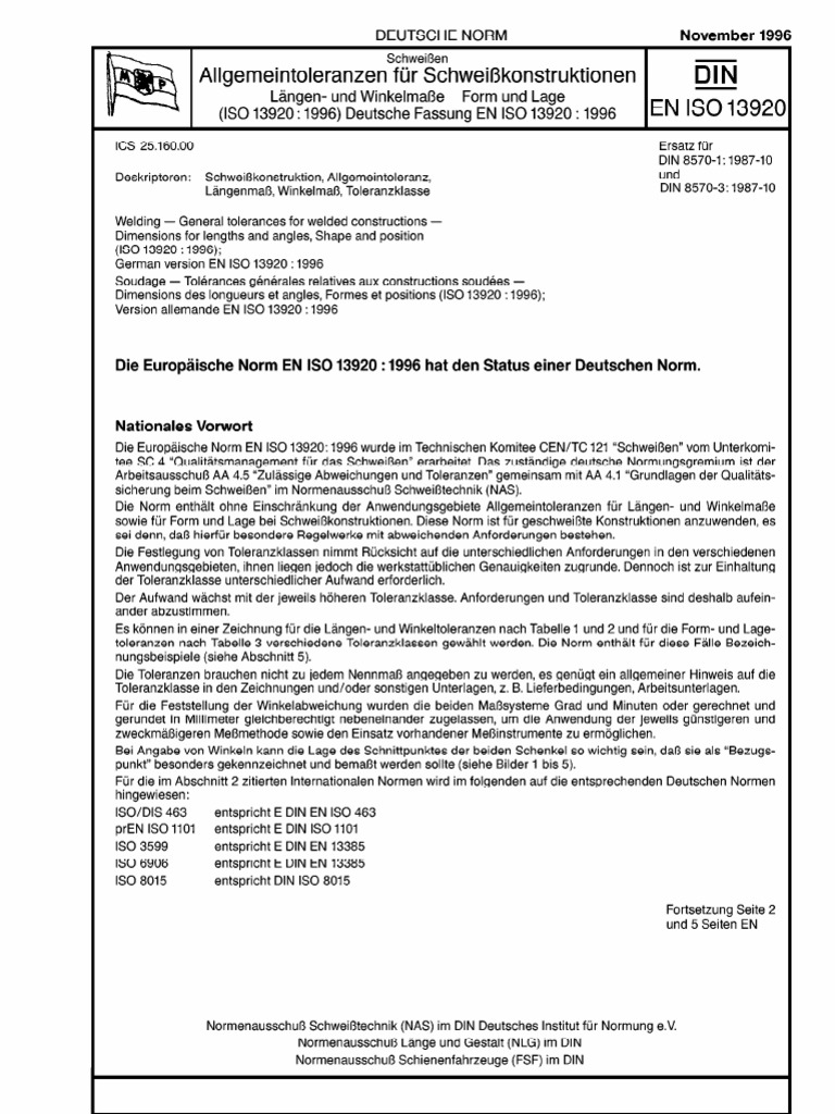 Din 8570-1987 PDF Engineering Tolerance Specification, 56% OFF