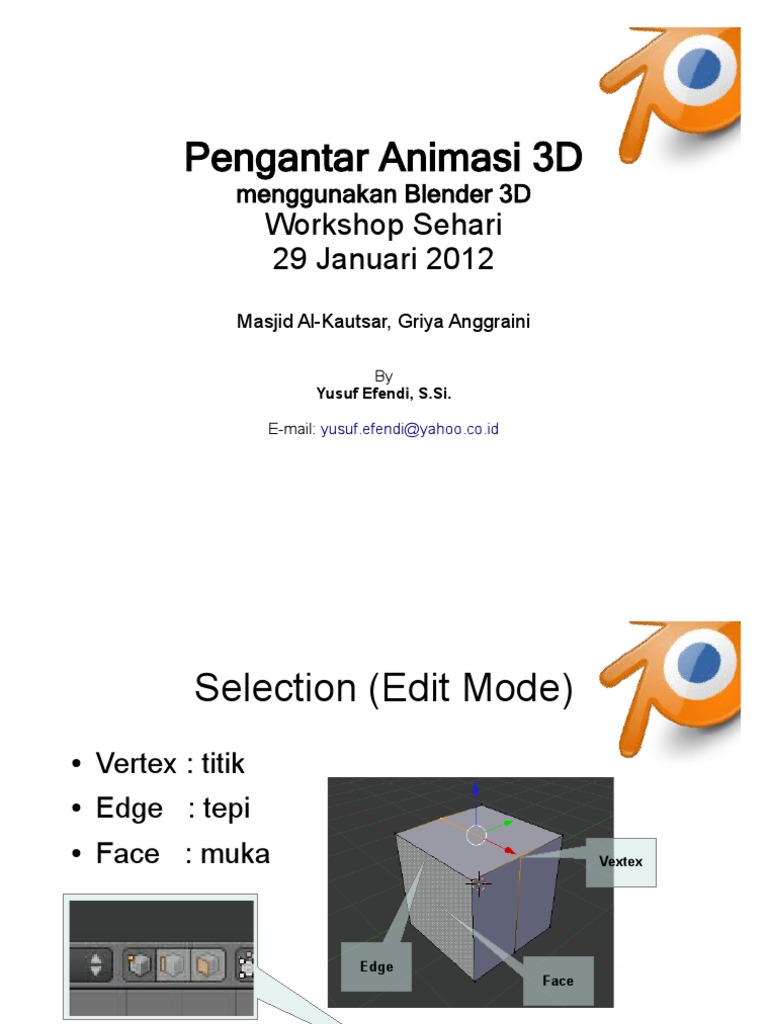 Modul Workshop Pengantar Animasi Dengan Blender 3D | PDF