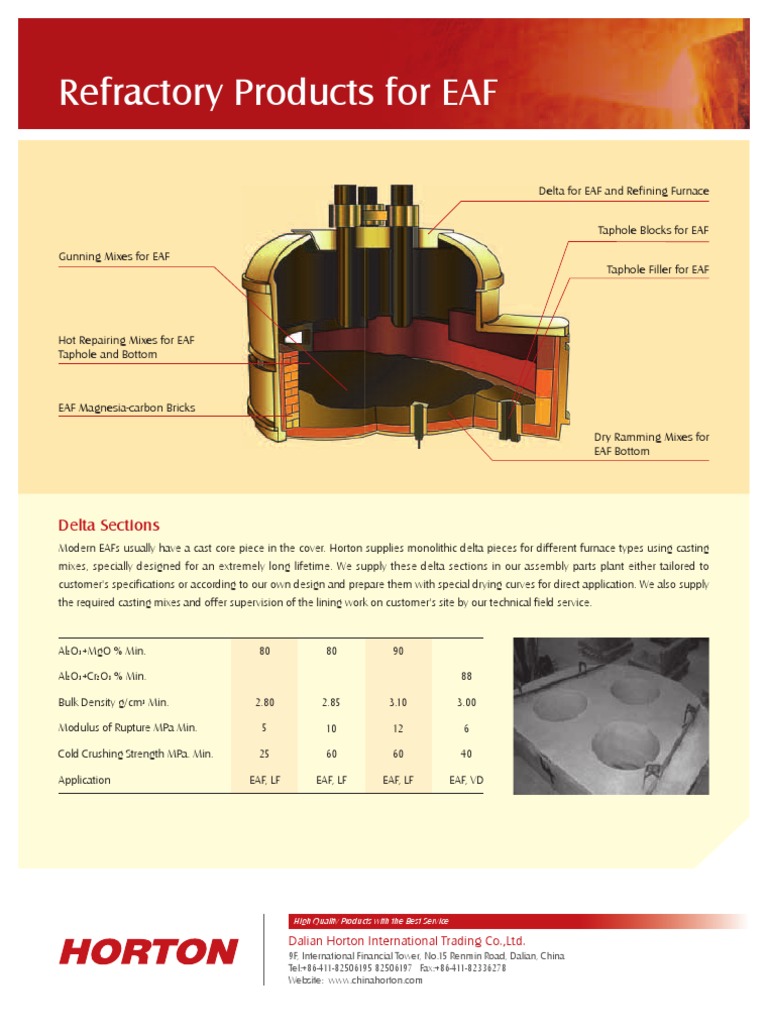 EAF Refractory Solutions by Horton | PDF | Refractory | Brick
