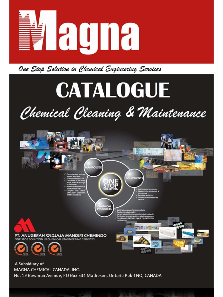 Chemical Maintenance Product Catalogue | PDF | Chemistry | Industries