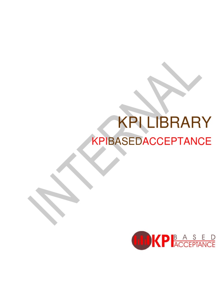 KPI Library - Definitions, Formula & Recommendations | PDF | Quality Of ...