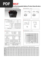 Quanta 12V 42Ah Battery Specifications | PDF | Quantity | Electronics