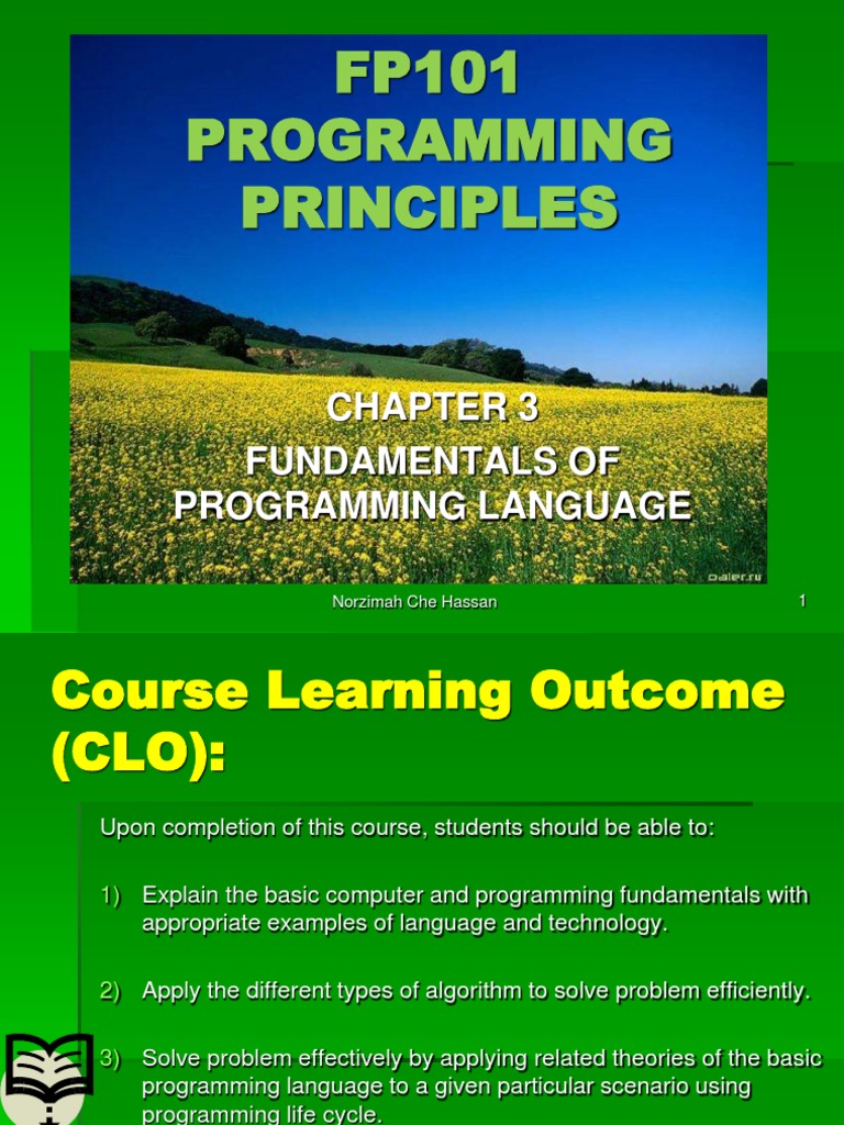Chapter 3 - Fundamentals of Programming Language | PDF | Control Flow ...