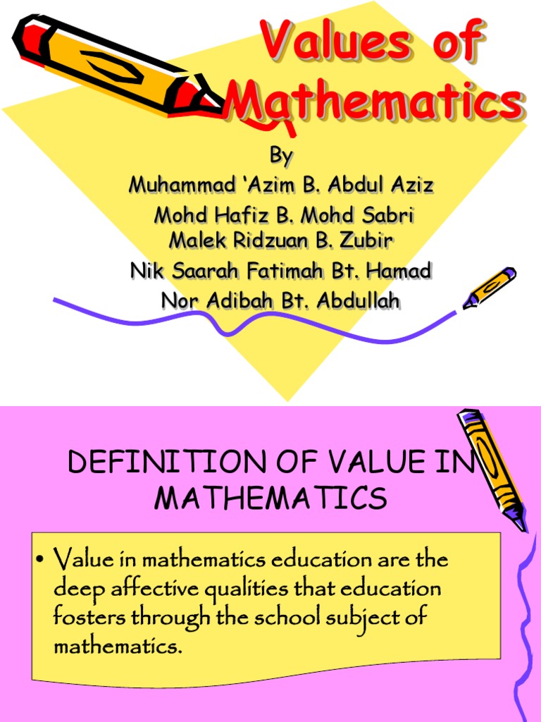 VALUES | PDF | Creativity | Teaching Mathematics