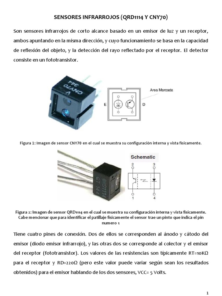Sensores Infrarrojos (Qrd1114 y Cny70) | PDF