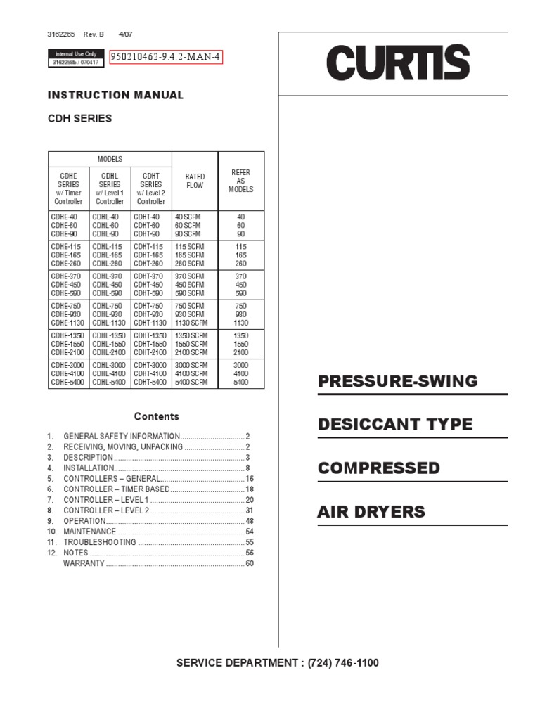 Desiccant Type Air Dryers | PDF | Direct Current | Clothes Dryer