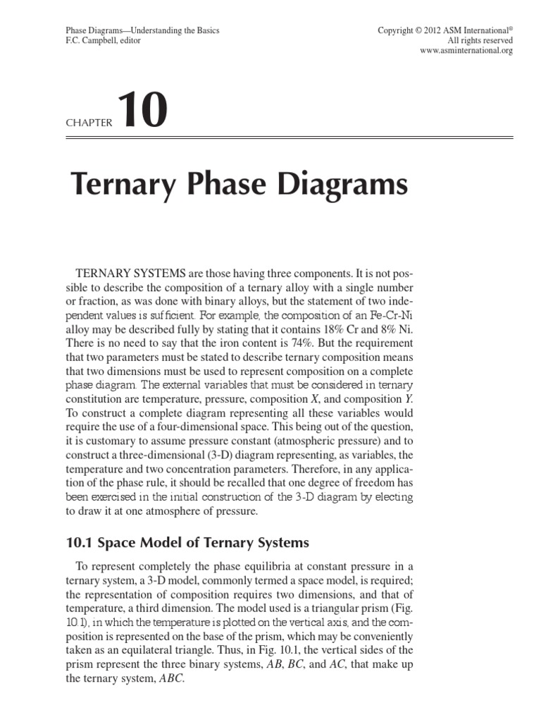 Ternary Phase Diagrams | PDF | Phase Diagram | Phase (Matter)