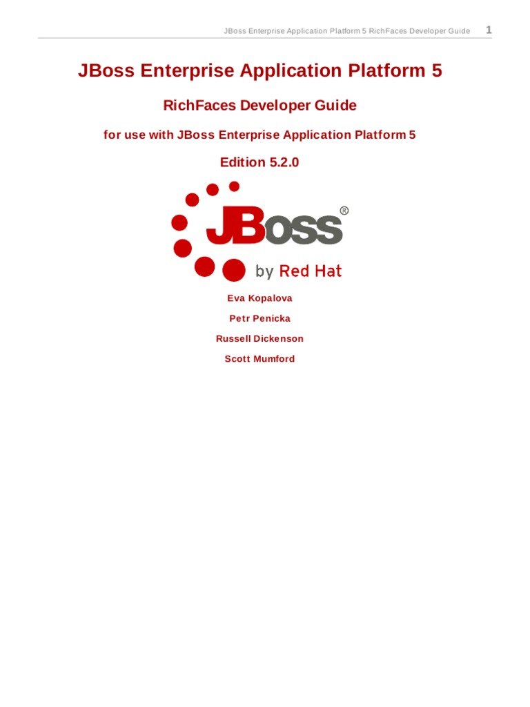 JBoss Enterprise Application Platform-5-RichFaces Developer Guide-En-US | PDF | Java Server ...