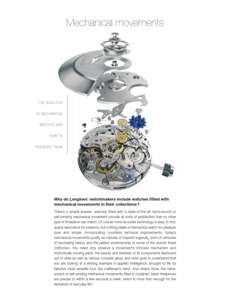Mechanical Movements EnMechanical Movements en | PDF | Watch | Machines