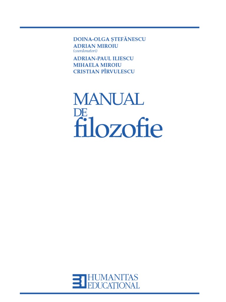 Manual de Filosofie | PDF