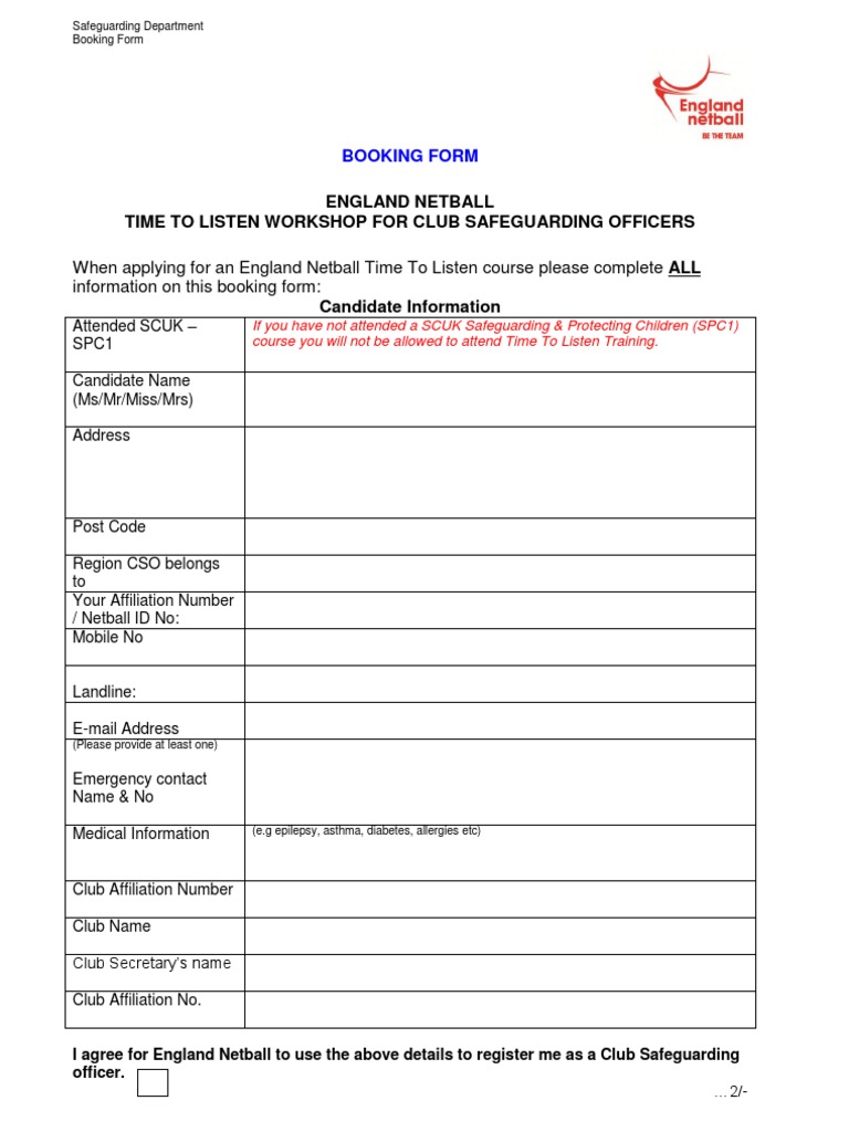 Candidate Booking Form 21 July 2013 | PDF | Race And Ethnicity In The ...