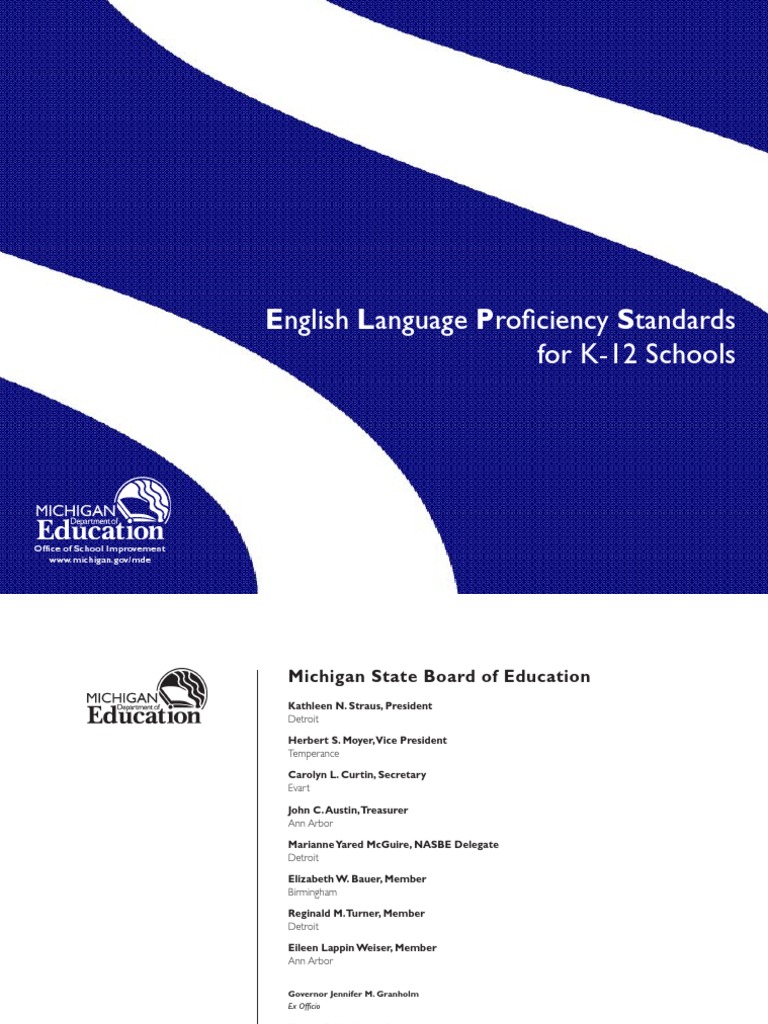 K-12 English Proficiency Guide | PDF | English As A Second Or Foreign ...