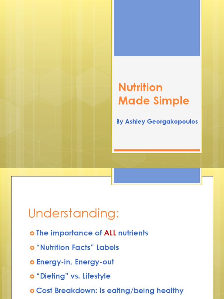 Nutrition Made Simple | PDF | Nutrition Facts Label | Nutrition