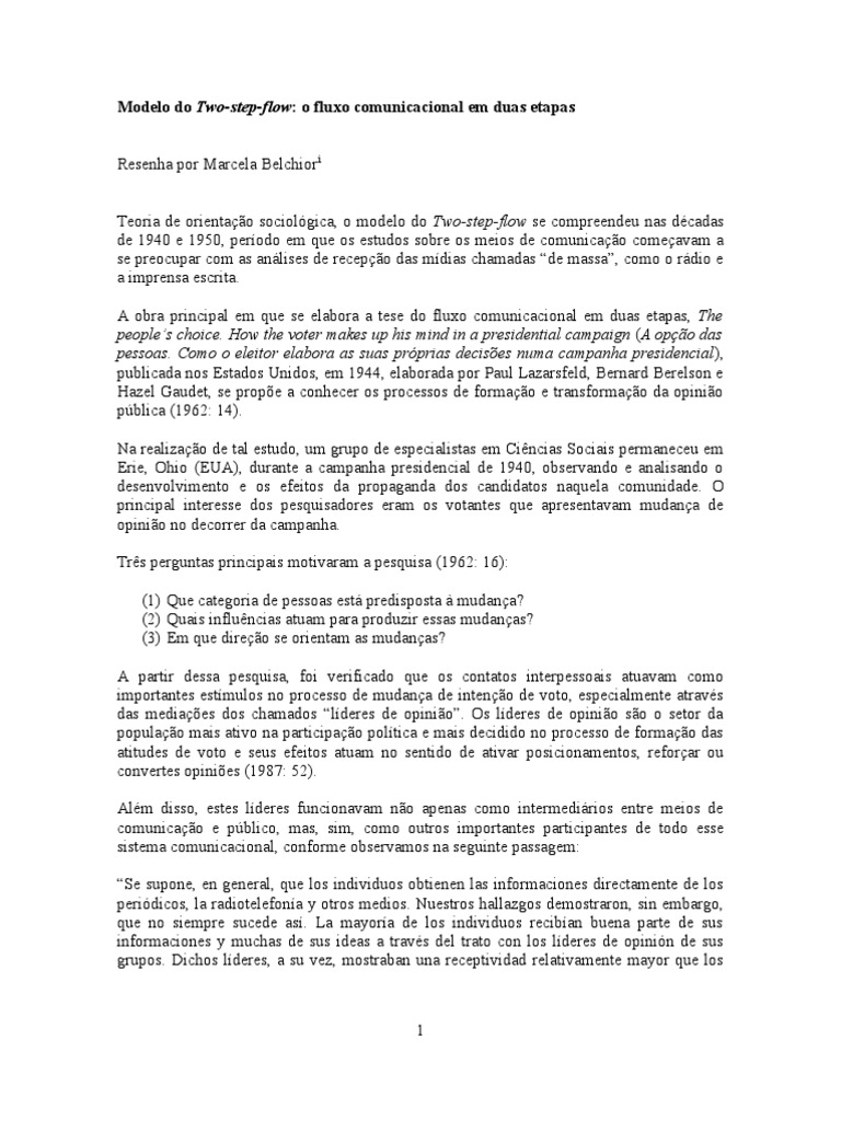 A influência das relações interpessoais na recepção das mensagens ...