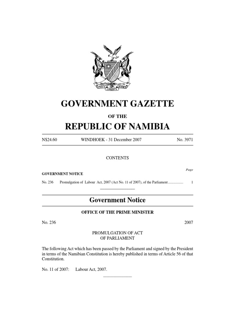 Labour Act of 2007 | PDF | Trade Union | Affirmative Action