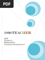 Singapore Math - Primary Mathematics Textbook 6A | PDF
