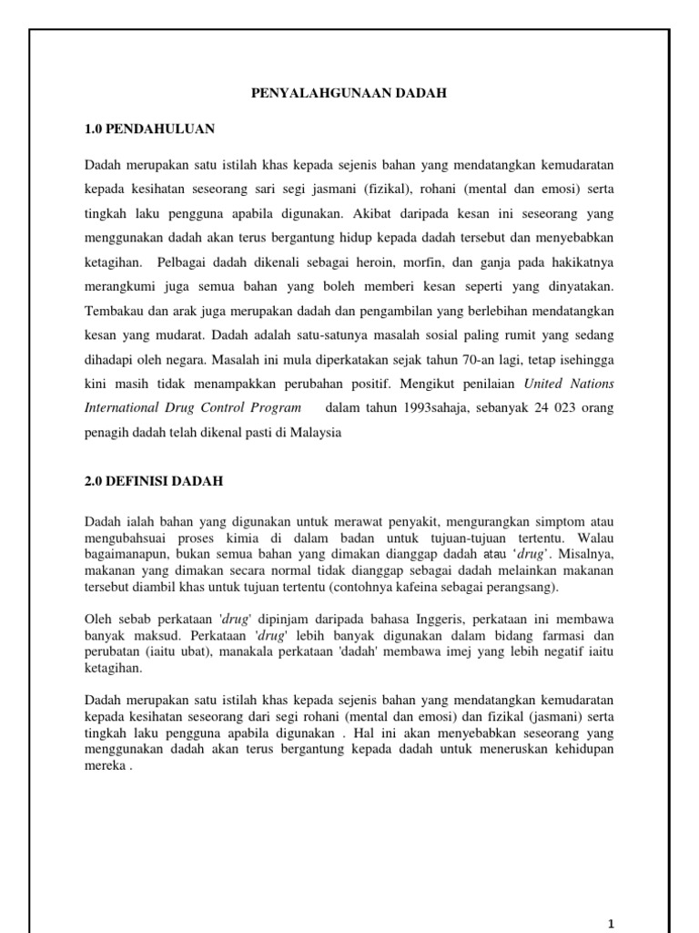 Folio Dadah | PDF