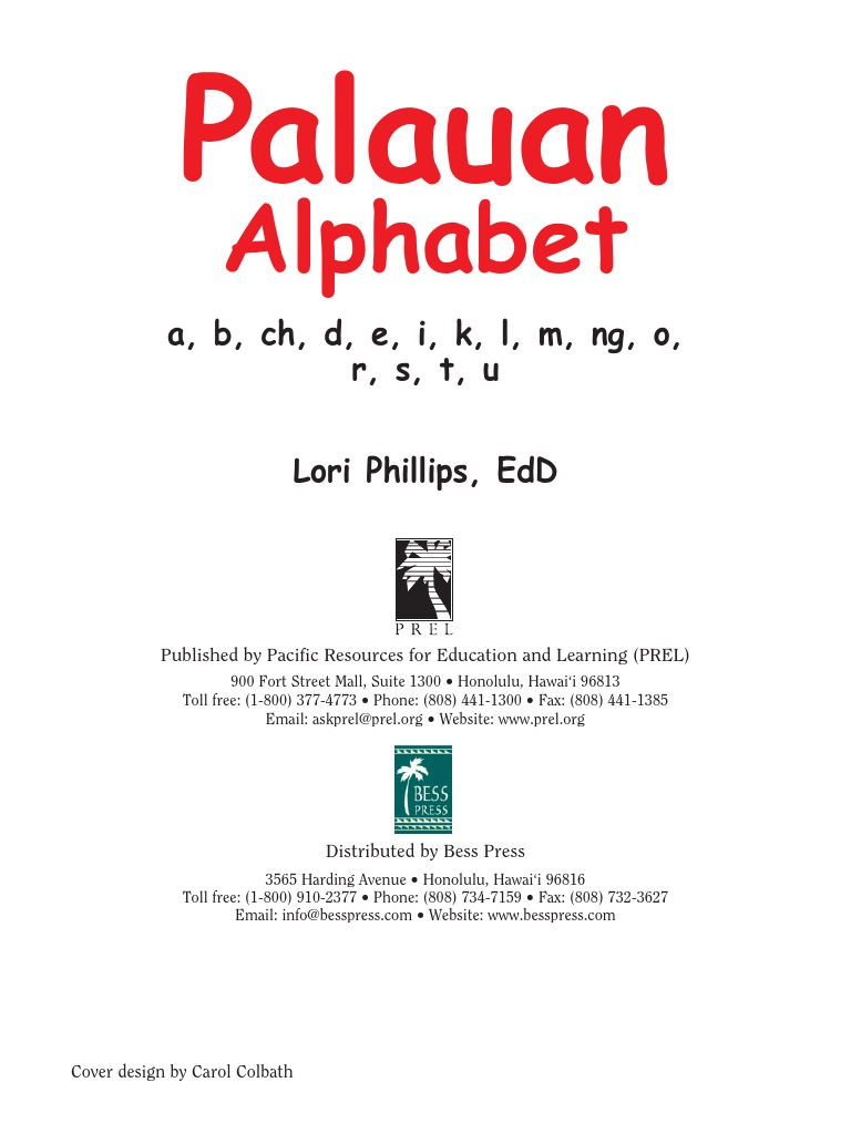 ''Palauan Alphabet'' PDF | Languages
