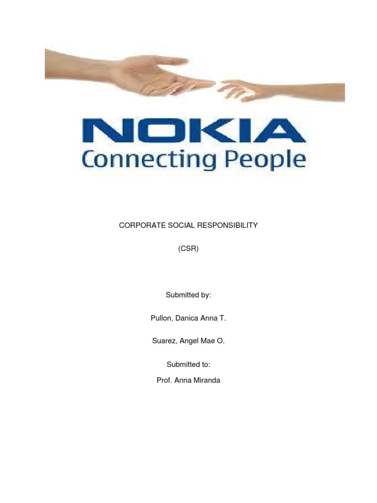 Nokia CSR | PDF | Nokia | Corporate Social Responsibility