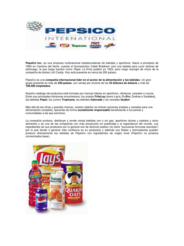 PepsiCo Inc Final | PDF | Pepsi Co | Pepsi