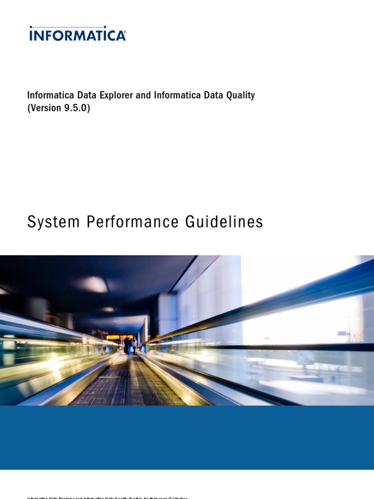 System Performance Guidelines: Informatica Data Explorer and ...