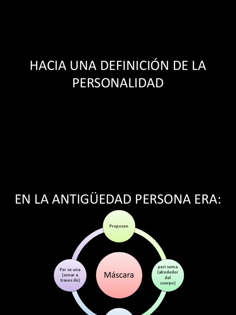 Hacia Una Definición de La Personalidad | PDF