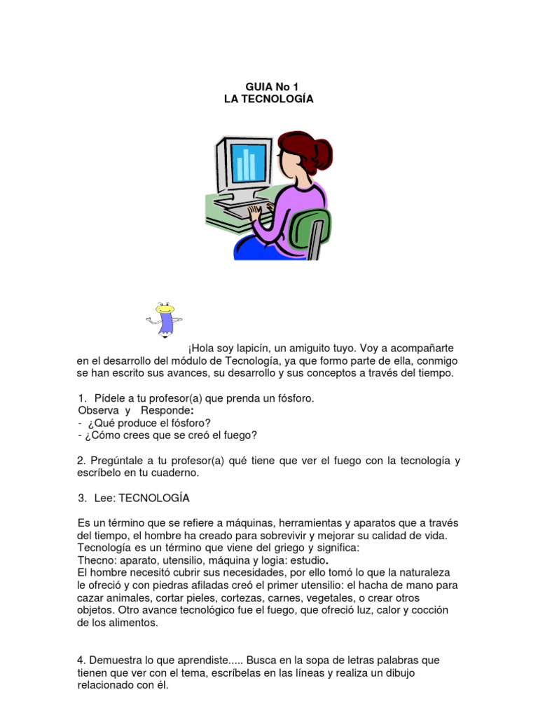 Guía Infantil de Tecnología | PDF | Motocicleta | Coche