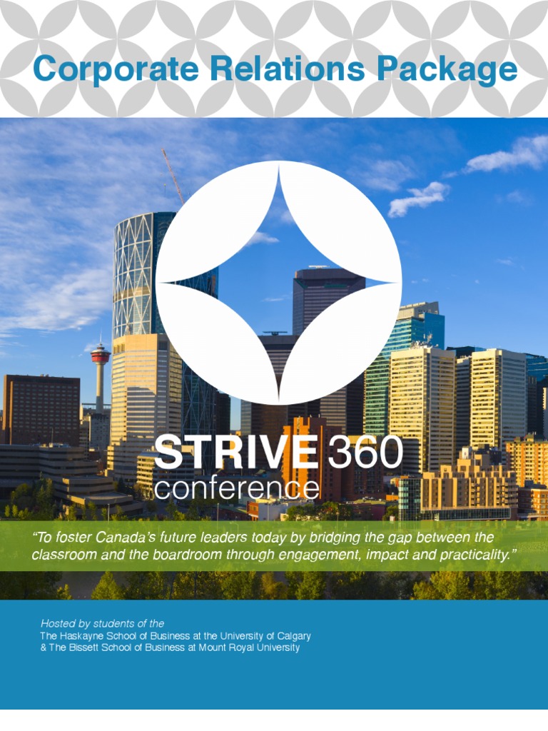 STRIVE360 Corporate Relations Package | PDF | Advertising | Sponsor ...