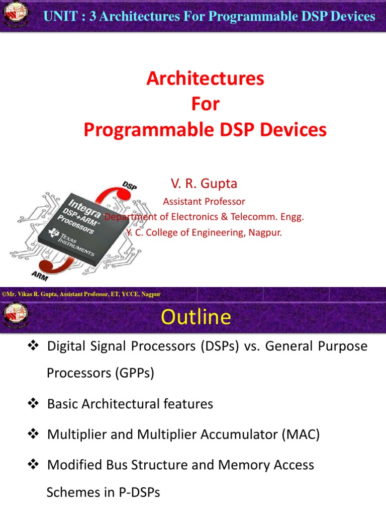 Unit 3 | PDF | Digital Signal Processor | Instruction Set