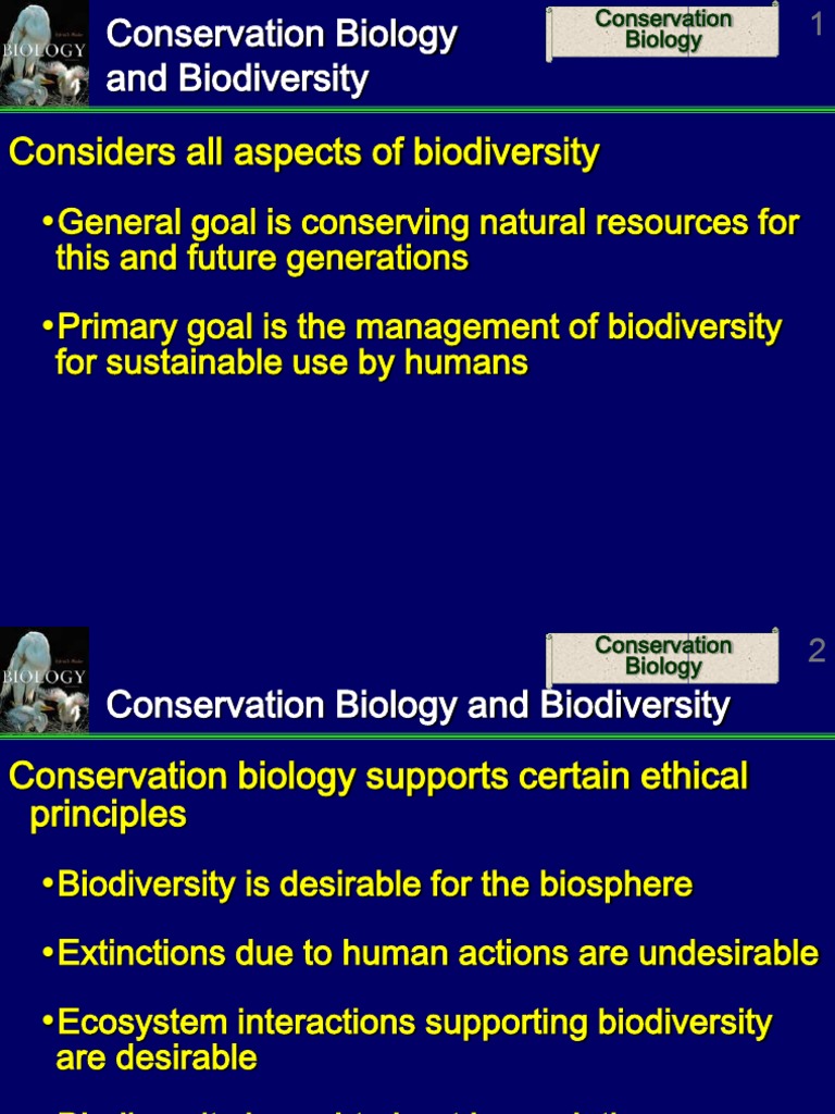 Conservation Biodiversity | PDF | Conservation Biology | Biodiversity