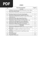 Measuring Instruments Least Count Chart Final | PDF