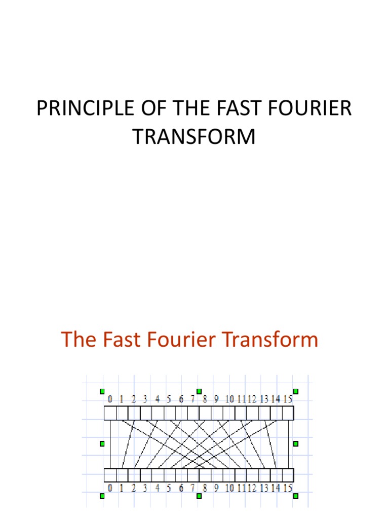 Principle of The Fast Fourier Transform | PDF | Discrete Fourier ...