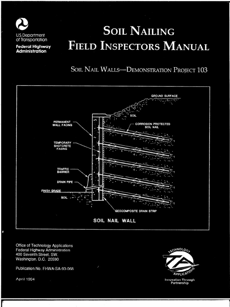 soil nailing.pdf | Specification (Technical Standard) | Economics