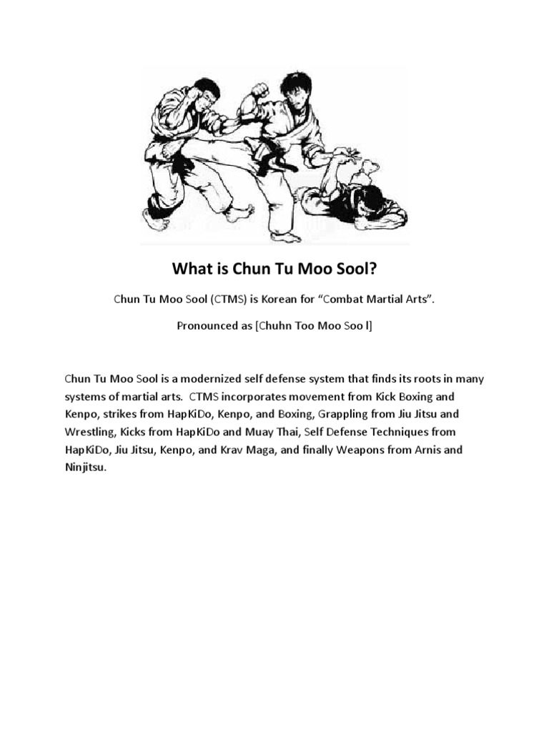 Chun Tu Moo Sool | PDF | Jeet Kune Do | Jujutsu