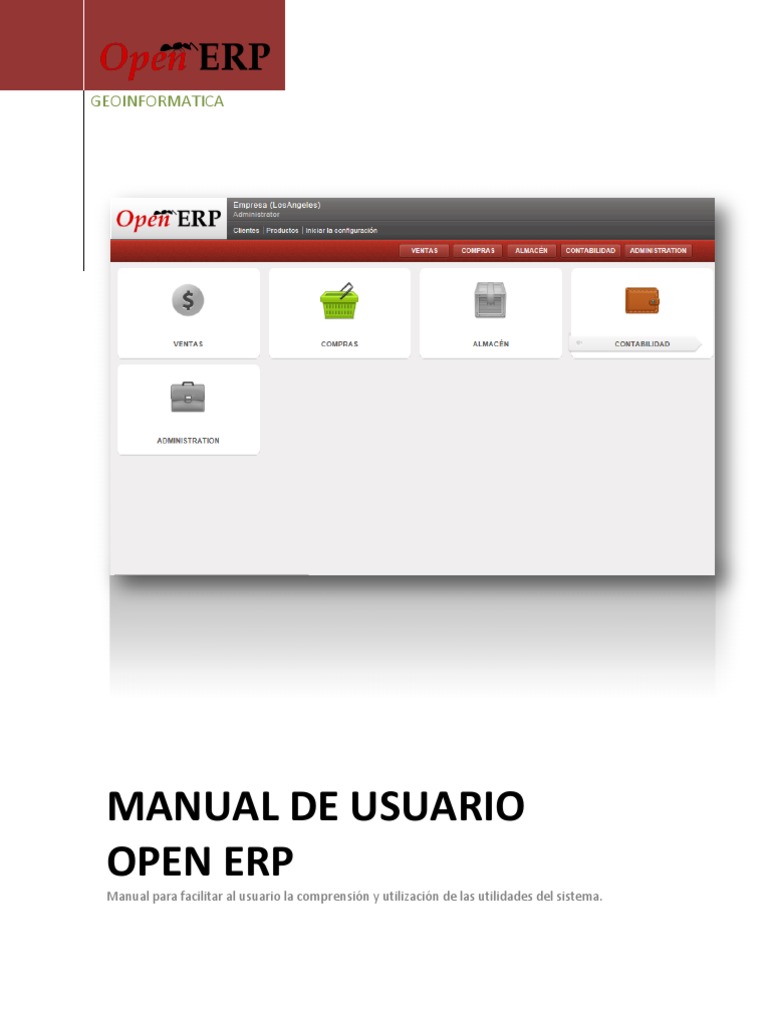Manual OpenERP | PDF | Factura | Contabilidad