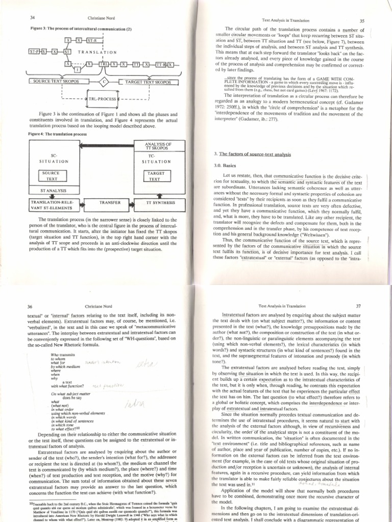 Nord Christiane Text Analysis in Translation Chap3 | PDF | Language ...