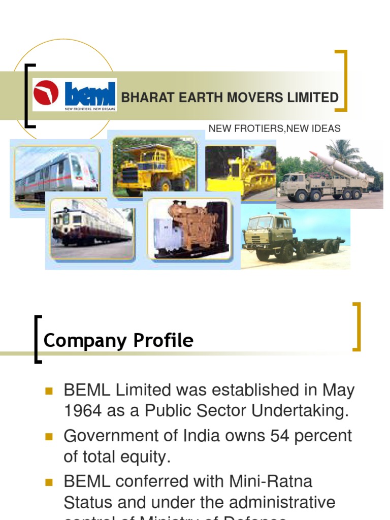 Beml Presentation | PDF | Mining | Rapid Transit