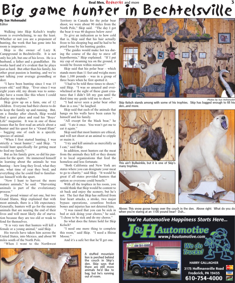 Big Game Hunting Passion in Bechtelsville | PDF | Hunting | Leisure