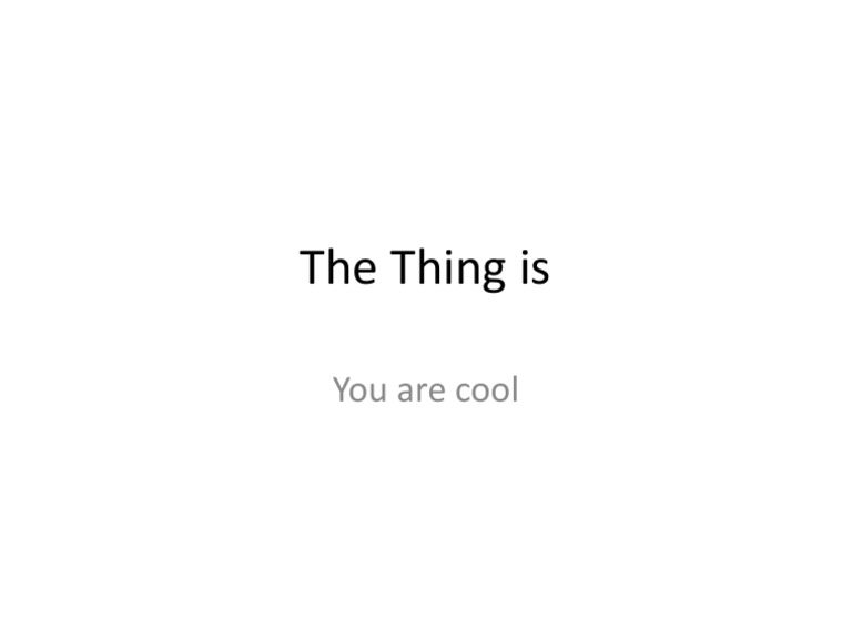 You Are Cool: Embrace Your Uniqueness | PDF