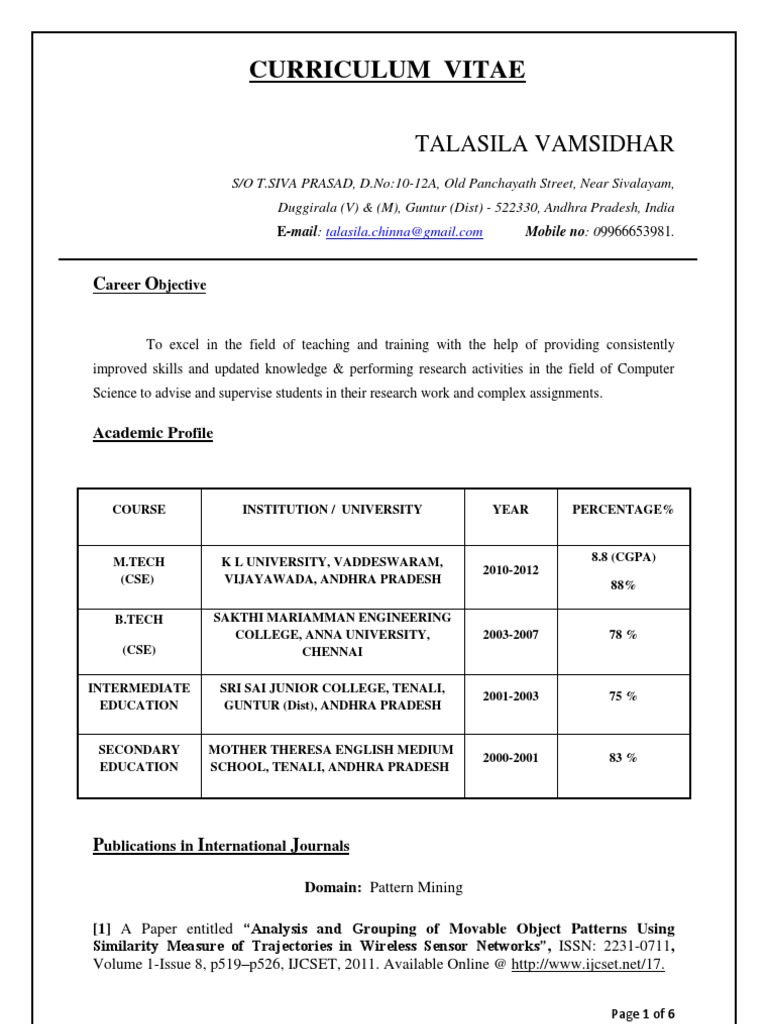 Vamsi CV | PDF | Telemedicine | Databases